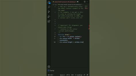 javascript resize html5 canvas to fit window youtube