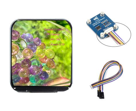 183inch Lcd Display Module Rrf12 Rounded Corners Ips Lcd 240 X280 Resolution 65k Display