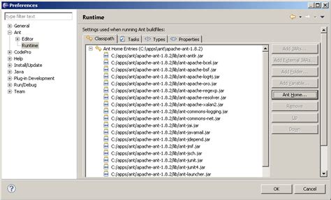 How Do You Move Your Ant Lib Directory When ANT Runs In Eclipse