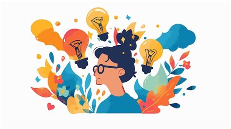 Creating Uniqueness Flat Vector Isolated On White Background Premium Ai Generated Vector