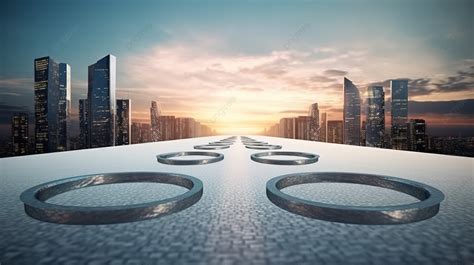 고층 건물이 있는 끝없는 스카이라인 3d 인피니티 로드 도시 도로 거리 도로 빈 거리 배경 일러스트 및 사진 무료 다운로드 Pngtree