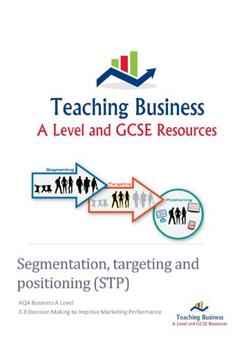 Aqa Business Segmentation Targeting And Positioning Stp Teaching Resources