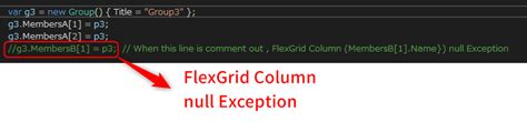 flexgrid indexed properties null exception wpf edition componentone