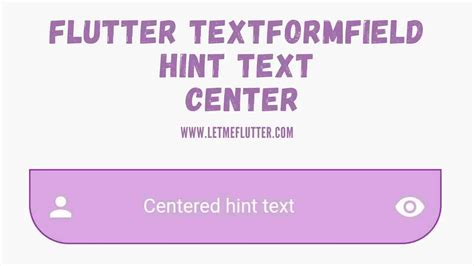 Flutter Textformfield Hint Text Center By Zeeshan Ali Medium