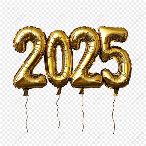 2025 황금 풍선 호일 3d 편집 가능한 텍스트 효과 스타일 Png 일러스트 무료 다운로드 Lovepik