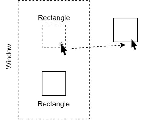 Qt Qml Move The Rectangle Outside The Window Stack Overflow