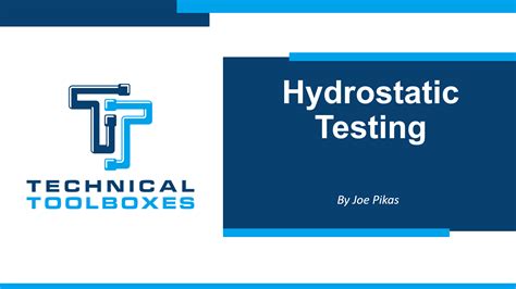 hydrostatic testing