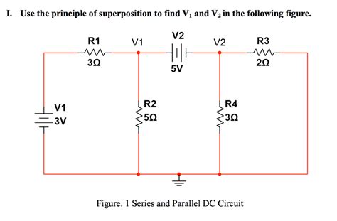Solved Use The Principle Of Superposition To Find V And Chegg