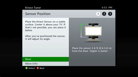Xbox 360 Kinect Tuner Tracking Sensor Position 2025 Conventions