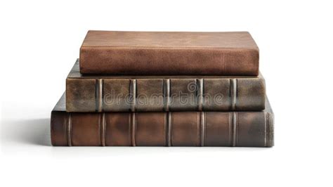 Three Books Stacked On Top Of Each Other Possibly For Storage Or