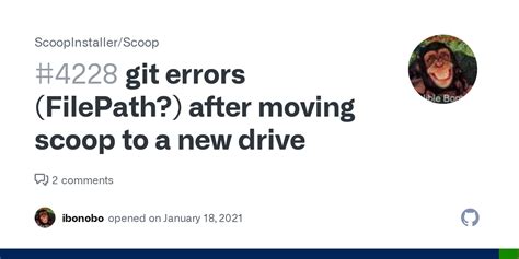 Git Errors Filepath After Moving Scoop To A New Drive · Issue 4228