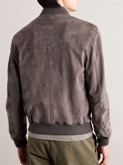 Mr P Suede Bomber Jacket For Men Mr Porter