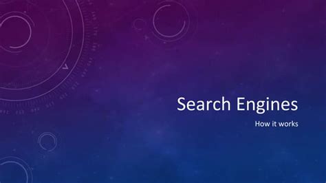 Search Engines Pptx