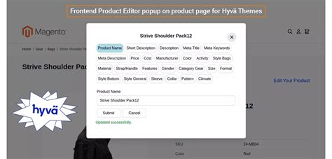 Magento 2 Frontend Product Editor Extension Edit Product Attributes From Frontend