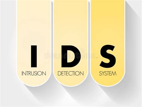 IDS Intrusion Detection System Acronym Technology Concept Background Stock Illustration