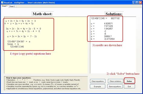 Visuallab Syntax Free New Generation Smartest Math Software