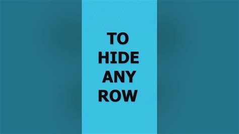 Shortcut To Hide Or Unhide Columns In Excelexcel Exceltips Shorts