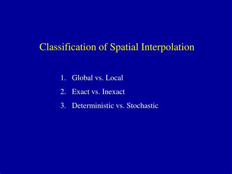 Ppt Topic 6 Spatial Interpolation Powerpoint Presentation Free