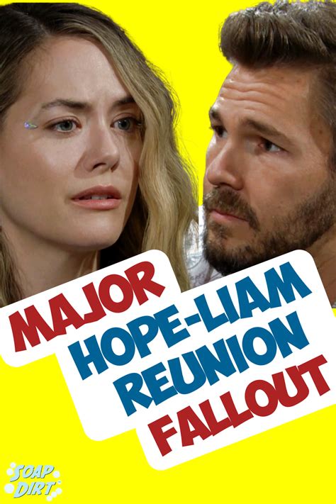 Huge fallout from Hope & Liam reunion on Bold and the Beautiful | Bold and the beautiful ...