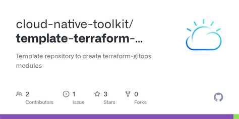 Github Cloud Native Toolkittemplate Terraform Gitops Template
