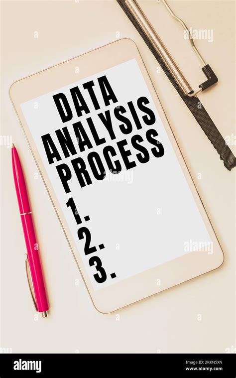 Sign Displaying Data Analysis Process Word For The Procedures Or