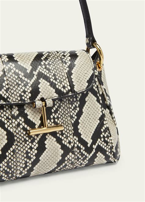 Tom Ford Tara Small Shoulder Bag In Python Printed Leather Bergdorf