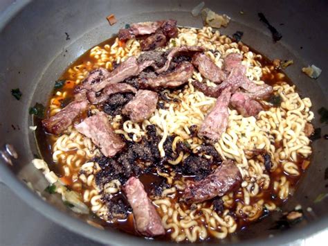 기생충 장사천재백사장 짜파구리만들기 소갈비살구이 소갈비살구이를넣은짜파구리