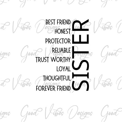 Sister Svg And Png Download Sisters Tee Shirt Sisters Svg Sister