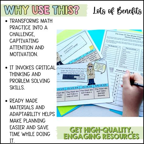 Comparing And Ordering Fractions Math Mystery