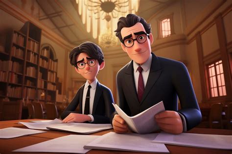 Retrato De Dibujos Animados En 3d De Una Persona Que Practica Una