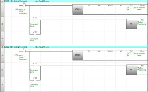 Mitsubishi FX U Modbus RTU Omron E CC Tutorial Plc Com