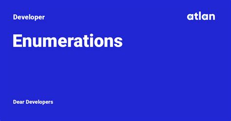 enumerations developer
