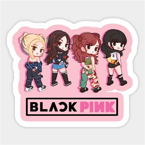 Blackpink Sticker Black Pink Stickers Girl Stickers