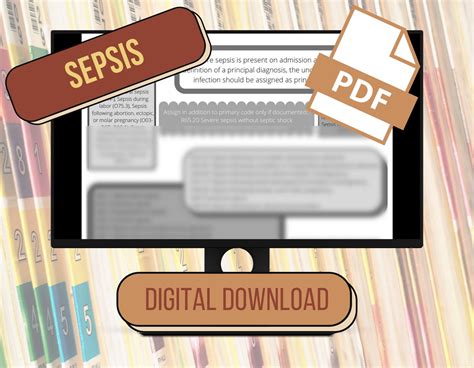 Medical Coding Sepsis Icd 10 Quick Reference Cheat Sheet Codes List Etsy