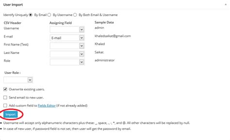 User Import User Meta Pro User Management Plugin