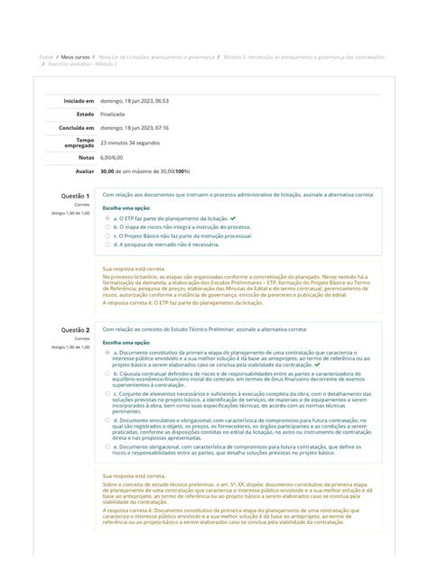 exercício avaliativo módulo 2 revisão da tentativa download