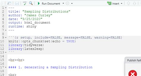 problem publishing a rmarkdown interactive shiny document shiny