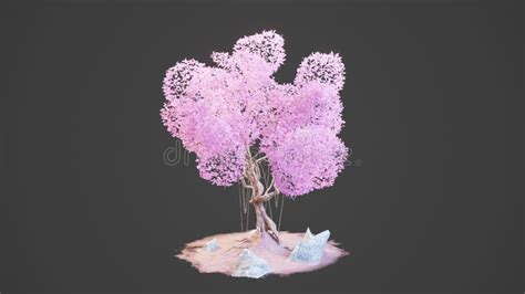 3d Procedural Tree Generators 360 Loop 4k Animation Stock Footage