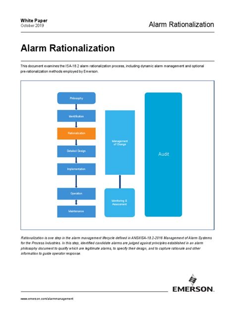 White Paper Alarm Rationalization Deltav En 56654 Pdf Life Cycle Assessment Business