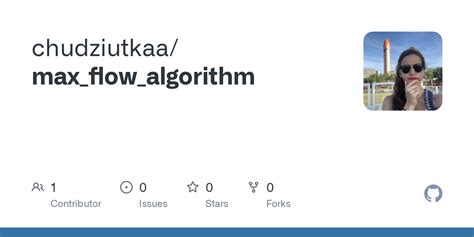Github Chudziutkaamaxflowalgorithm