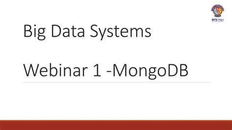 mongodb presentation pptx databases computer software and applications