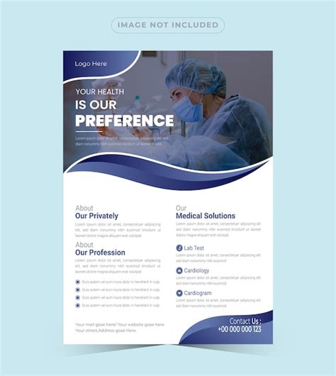 Premium Vector Medical Care Poster And Flyer Template Design