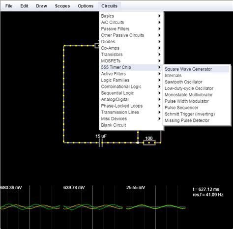 HTML Circuit Simulator Electronics Lab