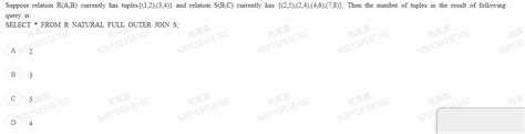 Solved Suppose Relation R A B Currently Has Tup