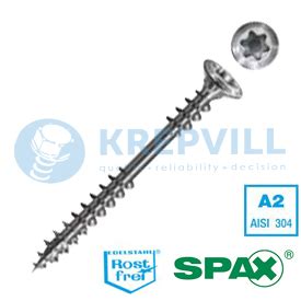 SPAX Шуруп для фасадной доски нержавеющий - KREPVILL