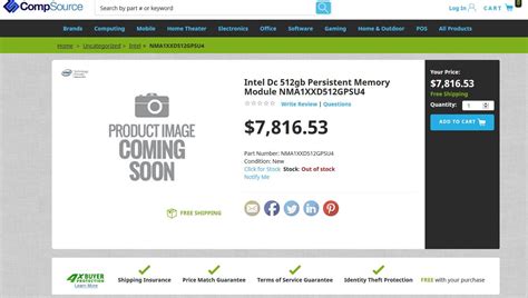 intel optane persistent memory 512gb module can be yours for 7816