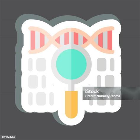 Sticker Genetic Code Related To Biochemistry Symbol Simple Design Editable Simple Illustration