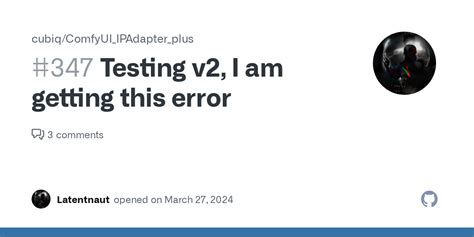 Testing V2 I Am Getting This Error · Issue 347 · Cubiqcomfyui