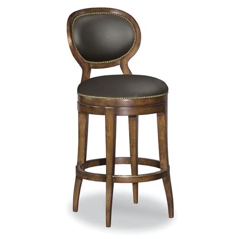 Oval Back Armless Swivel Counter Stool