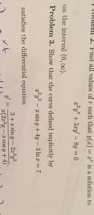 solved find all values of r such that y x x r is a